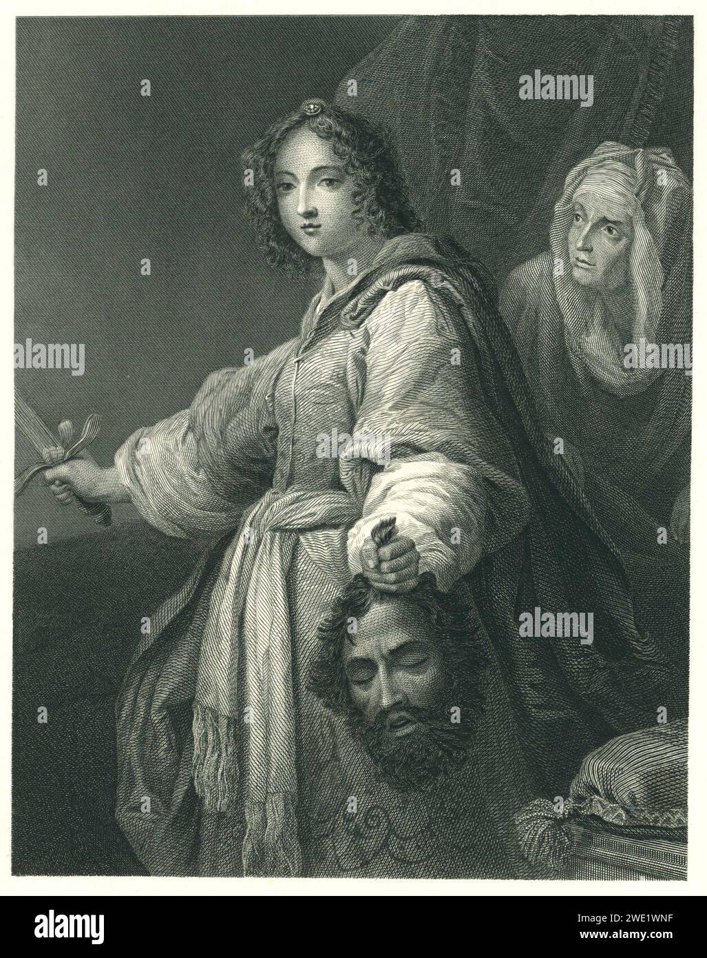 Allori - Judith - Steel Engraving Stock Photo - Alamy