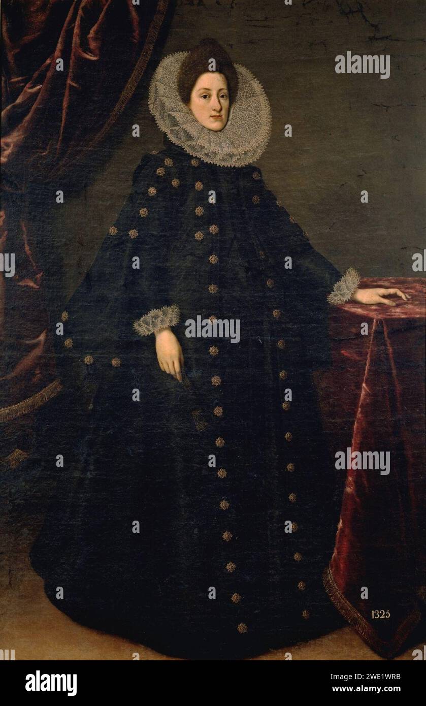 Allori, Cristofano - Portrait of Maria Magdalena of Austria (Prado ...