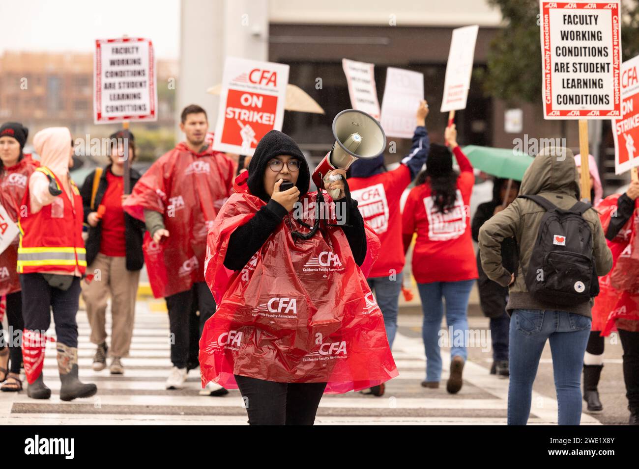 Fullerton, California, USA - January 22, 2024: California Faculty ...