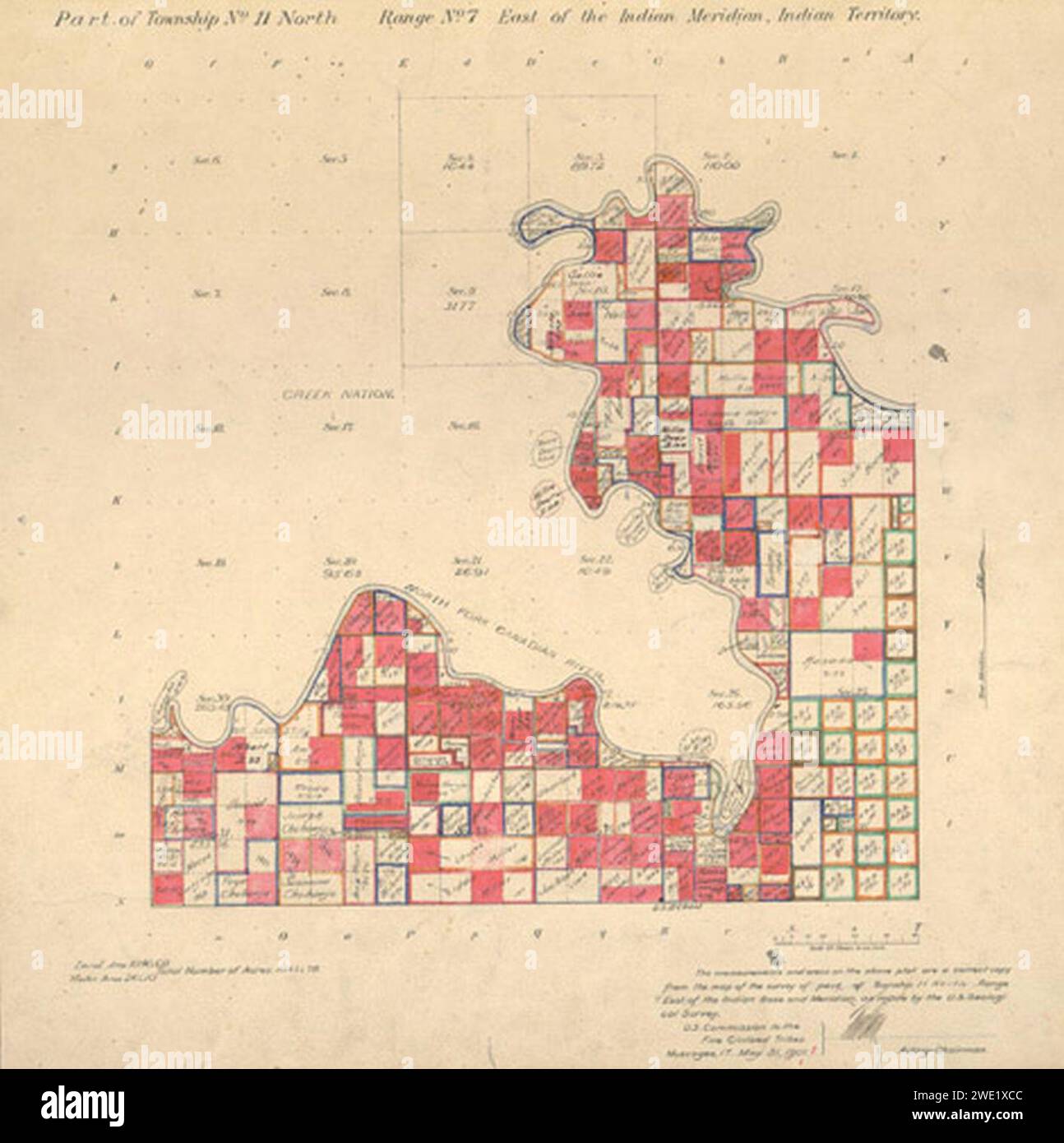 Allotment Map of Part of Township 11 North of Range 7 East of the ...