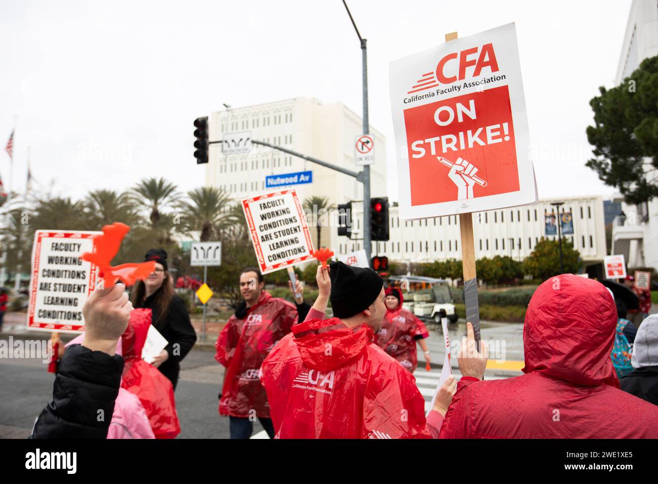 Fullerton, California, USA - January 22, 2024: California Faculty ...