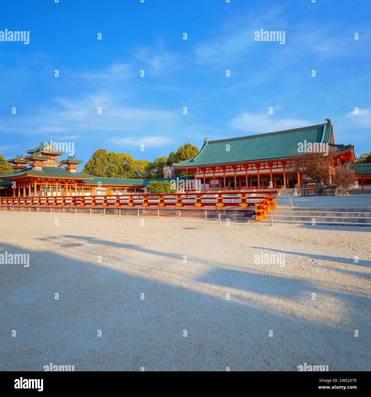 Kyoto, Japan - April 2 2023: Heian Shrine built on the occasion of ...