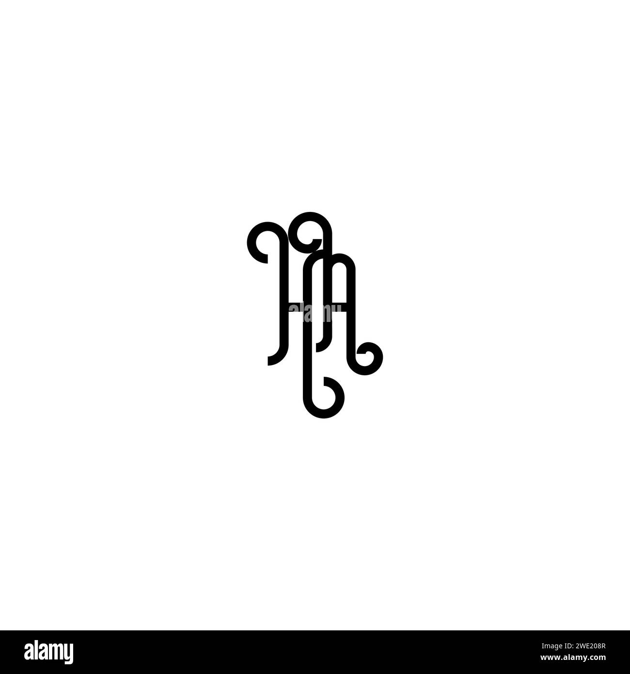 Ha logo vector vectors Black and White Stock Photos & Images - Alamy