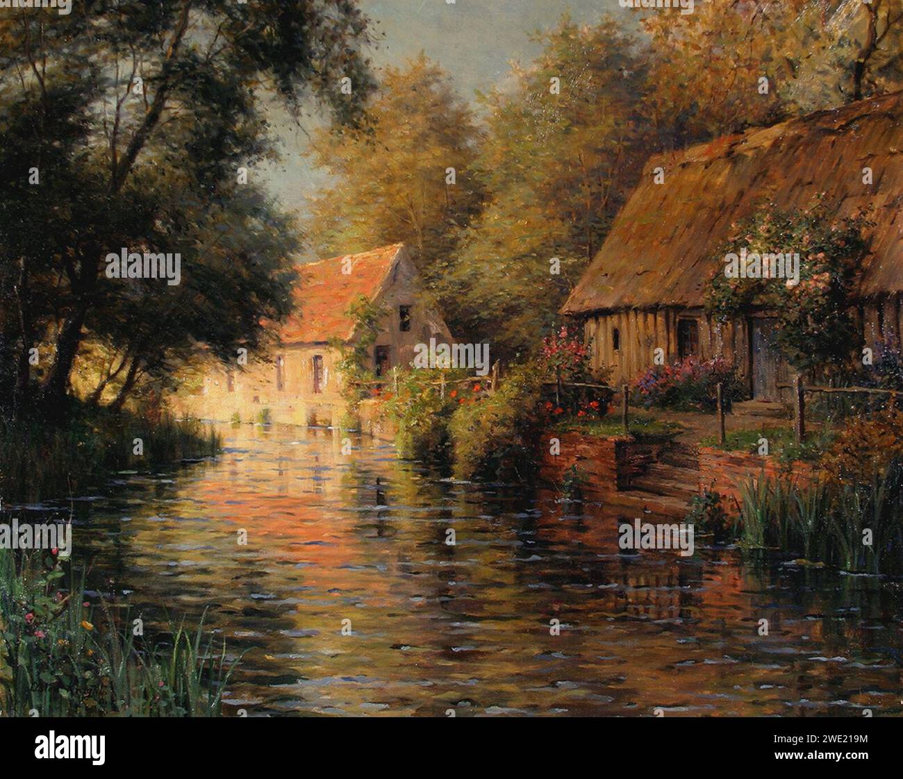 Along the River, Beaumont-le-Roger Stock Photo - Alamy
