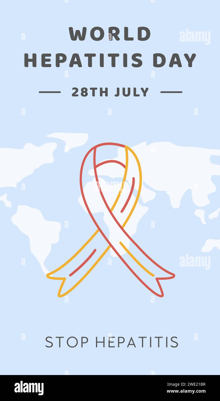 World Hepatitis Day. Vertical Banner, social media post or social media ...