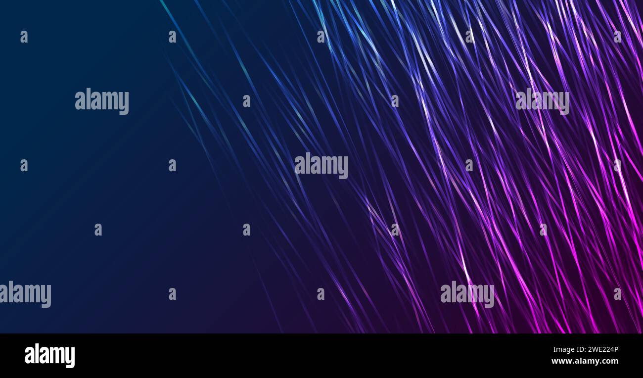 Blue and purple neon lines abstract futuristic background. Vector ...