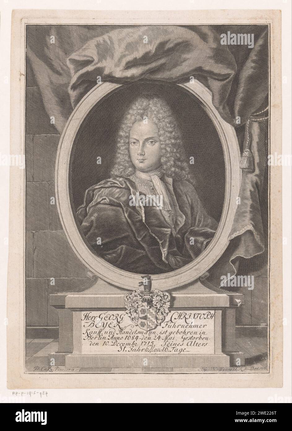 PortraT van Georg Christoph Beyer, Johann Georg Wolffgang, After P ...