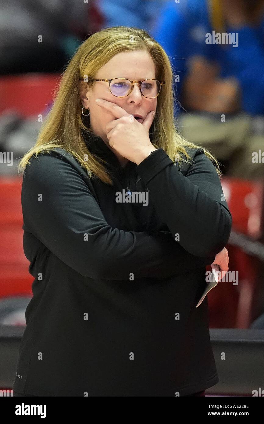 UCLA head coach Cori Close looks on during the second half of an NCAA ...