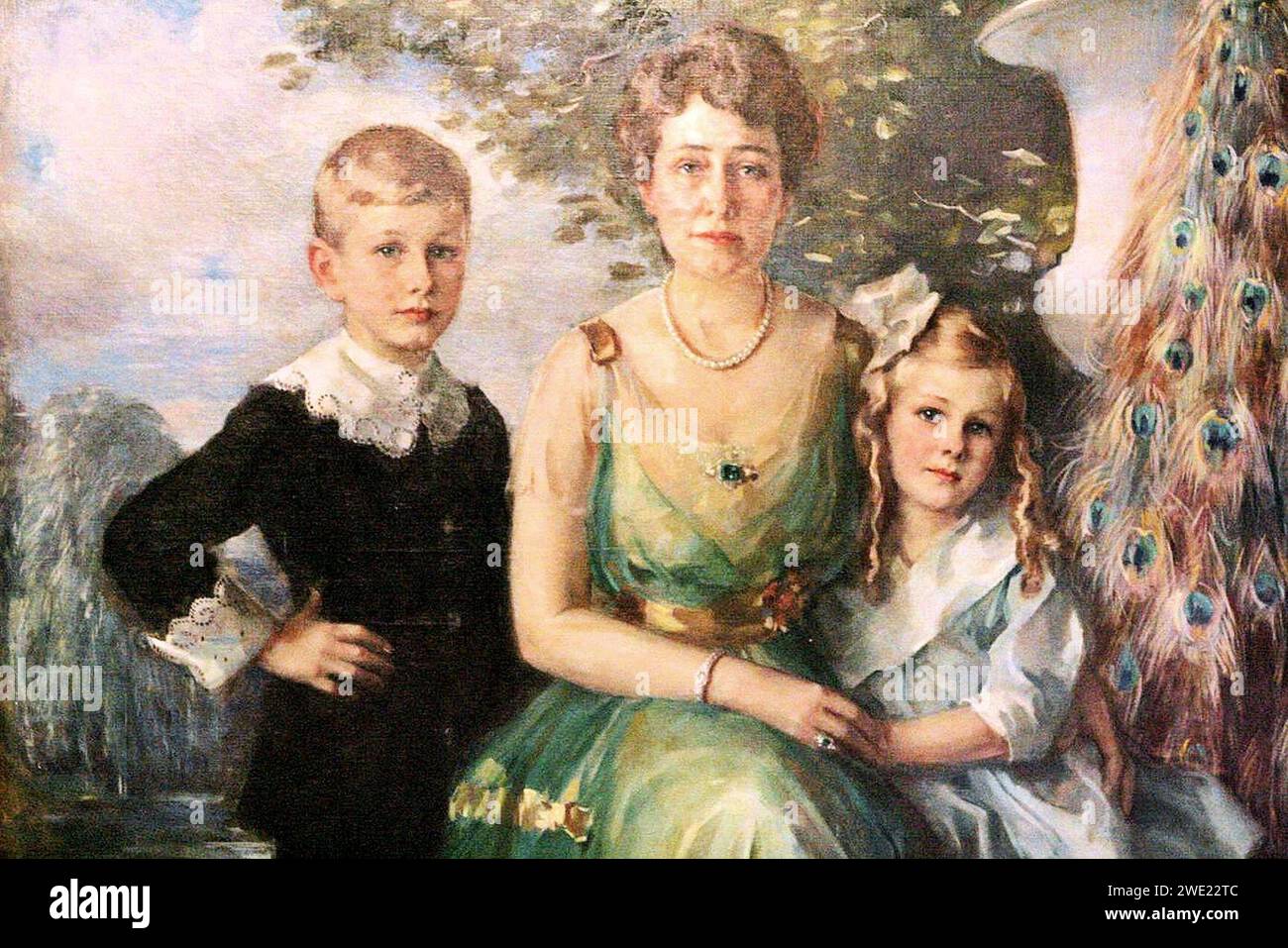 Alphonse Jungers - Portrait of the Torrey family - 1918 Stock Photo - Alamy