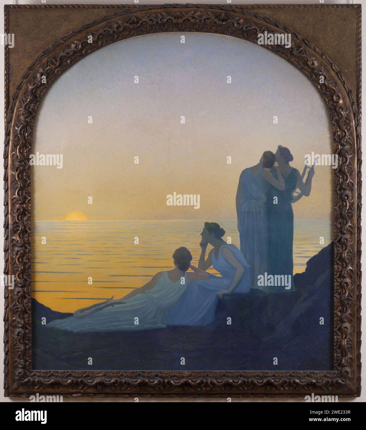 Alphonse Osbert - Soir antique Stock Photo - Alamy