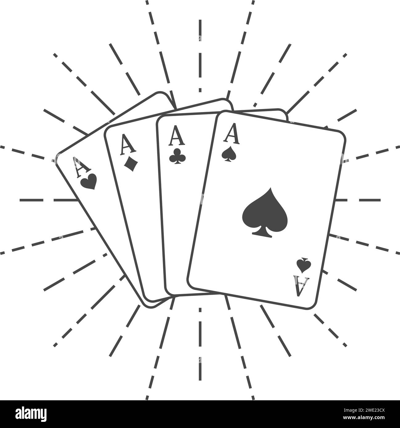 Playing cards fan Cut Out Stock Images & Pictures - Alamy