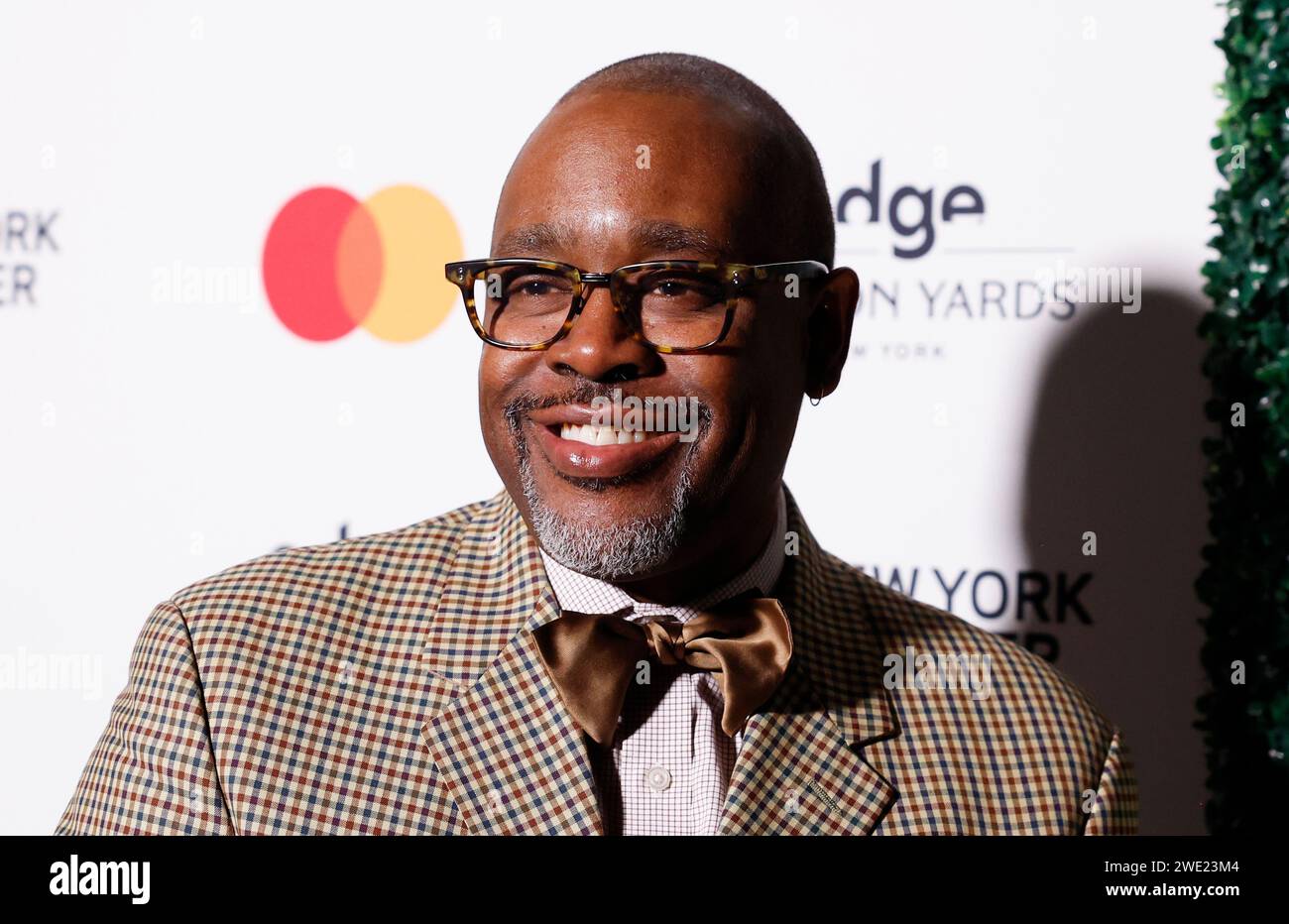 New York, United States. 22nd Jan, 2024. Neal Smith arrives on the red ...