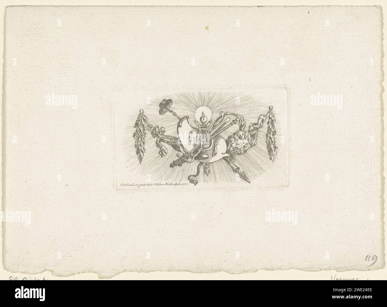 Vignette with Lier, Burning Heart, Shield, Freedom Hood and Zon, Willem ...