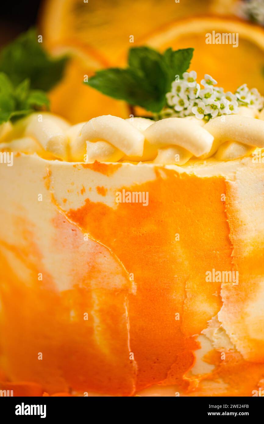 Quatre-quarts Cake also known as French Pound Cake, with a soft ...