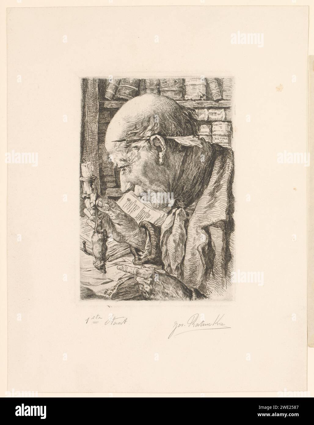 Hand with quill etching hi-res stock photography and images - Alamy