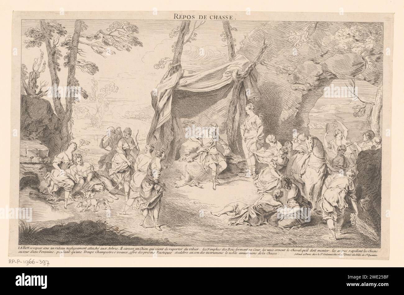 Louis xv hunting hi-res stock photography and images - Alamy