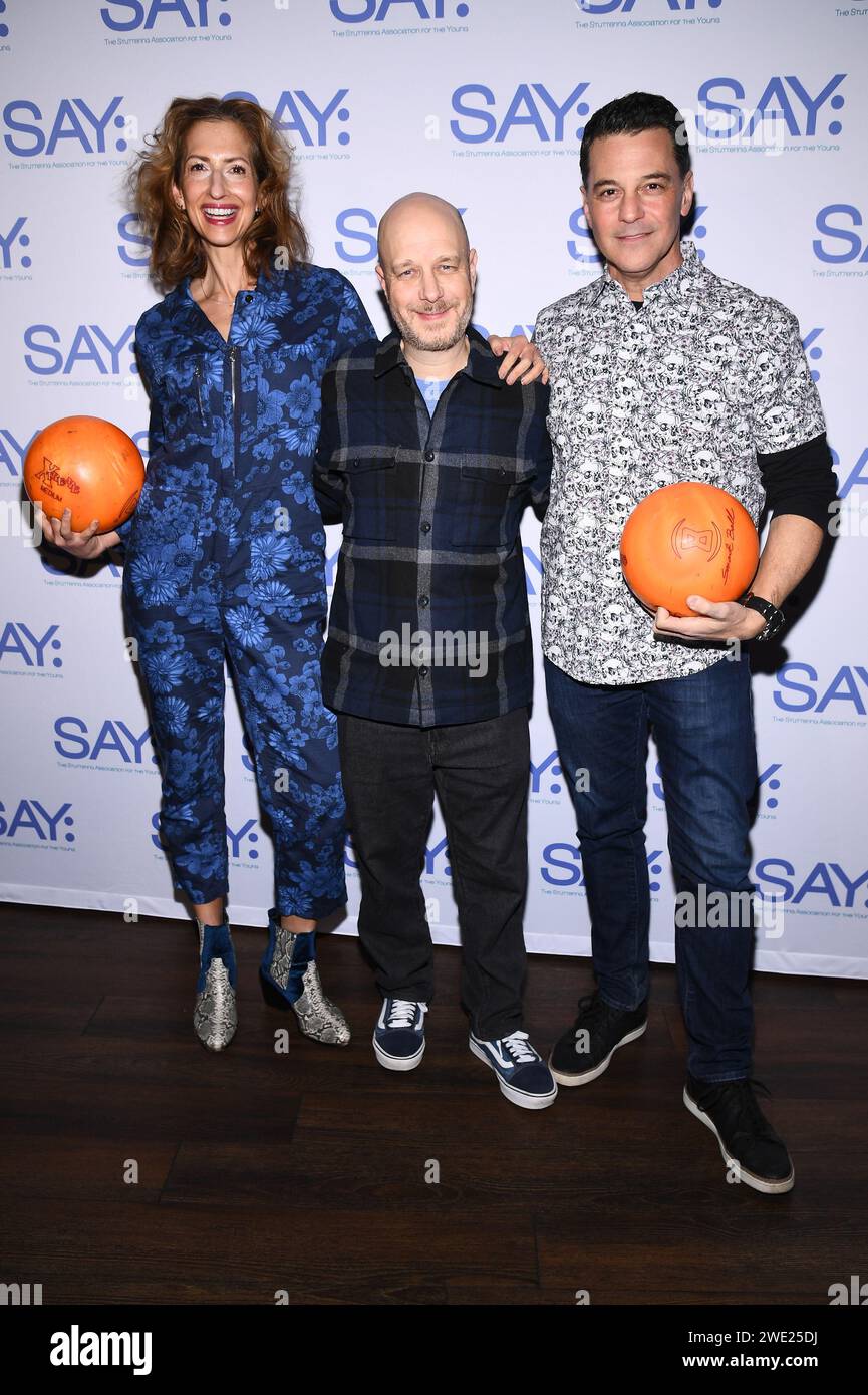 New York, USA. 22nd Jan, 2024. (L-R) Alysia Reiner, Taro Alexander and ...