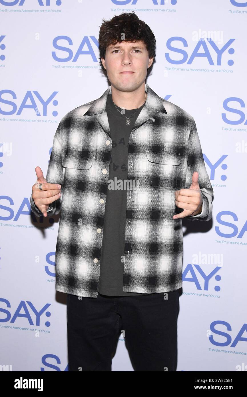 New York, USA. 22nd Jan, 2024. Zach Justice attends the 10th Annual ...