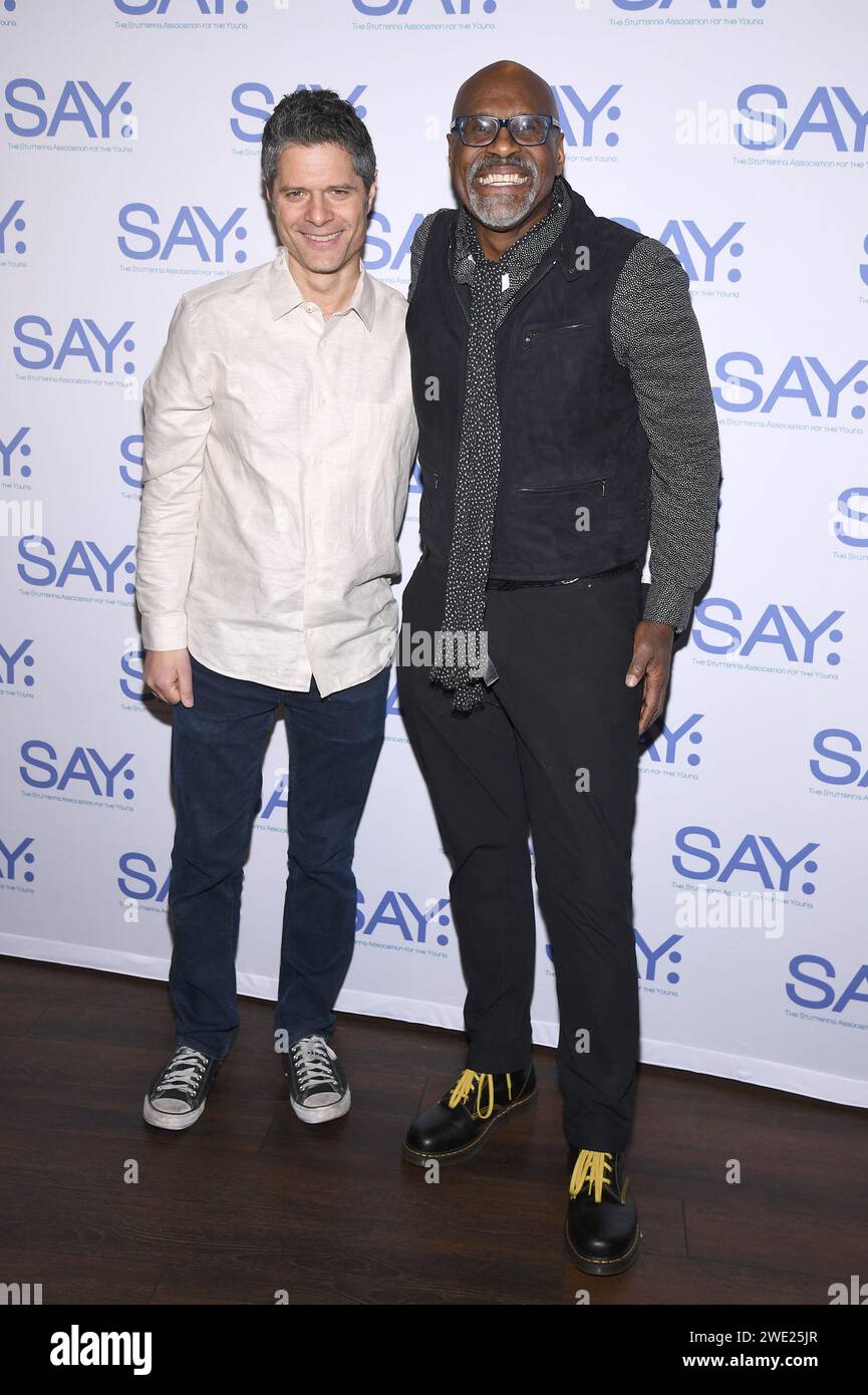 New York, USA. 22nd Jan, 2024. (L-R) Tom Kitt and Everett Bradley ...