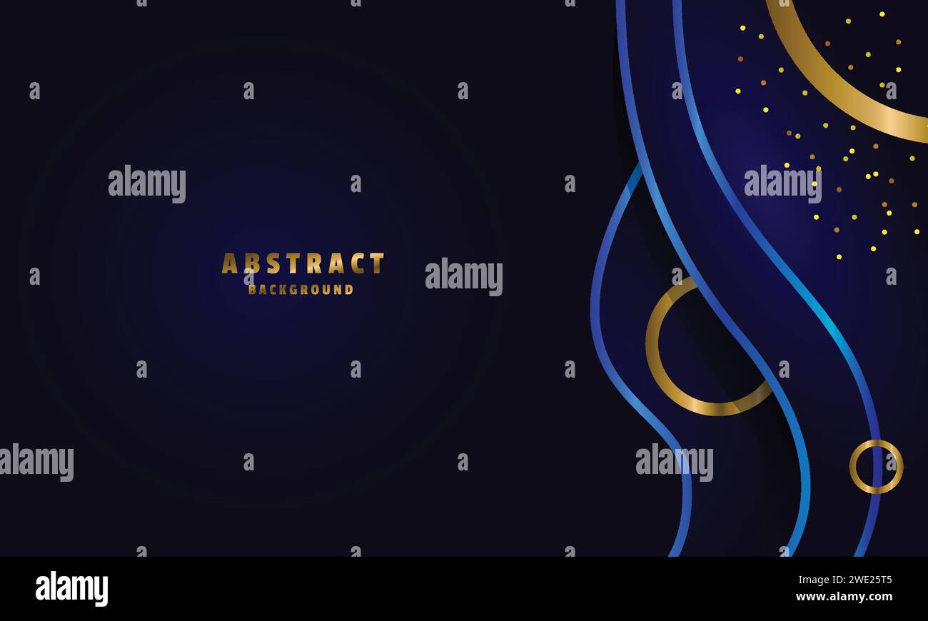 Elegant premium blue gold Stock Vector Images - Alamy