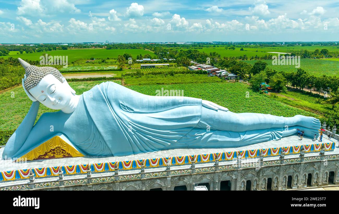 The largest reclining Buddha statue in Vietnam is located at Som Rong ...