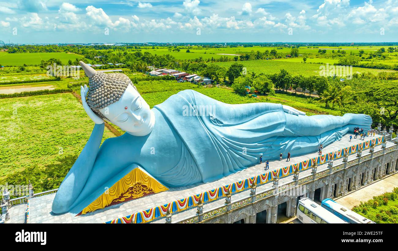 The largest reclining Buddha statue in Vietnam is located at Som Rong ...