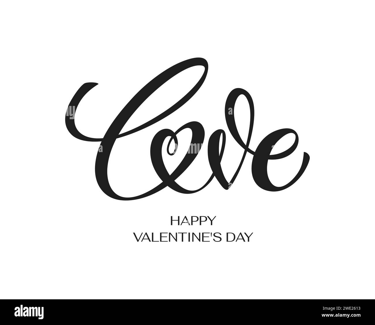 Love lettering. Hand drawn word Love. Modern calligraphy script love ...