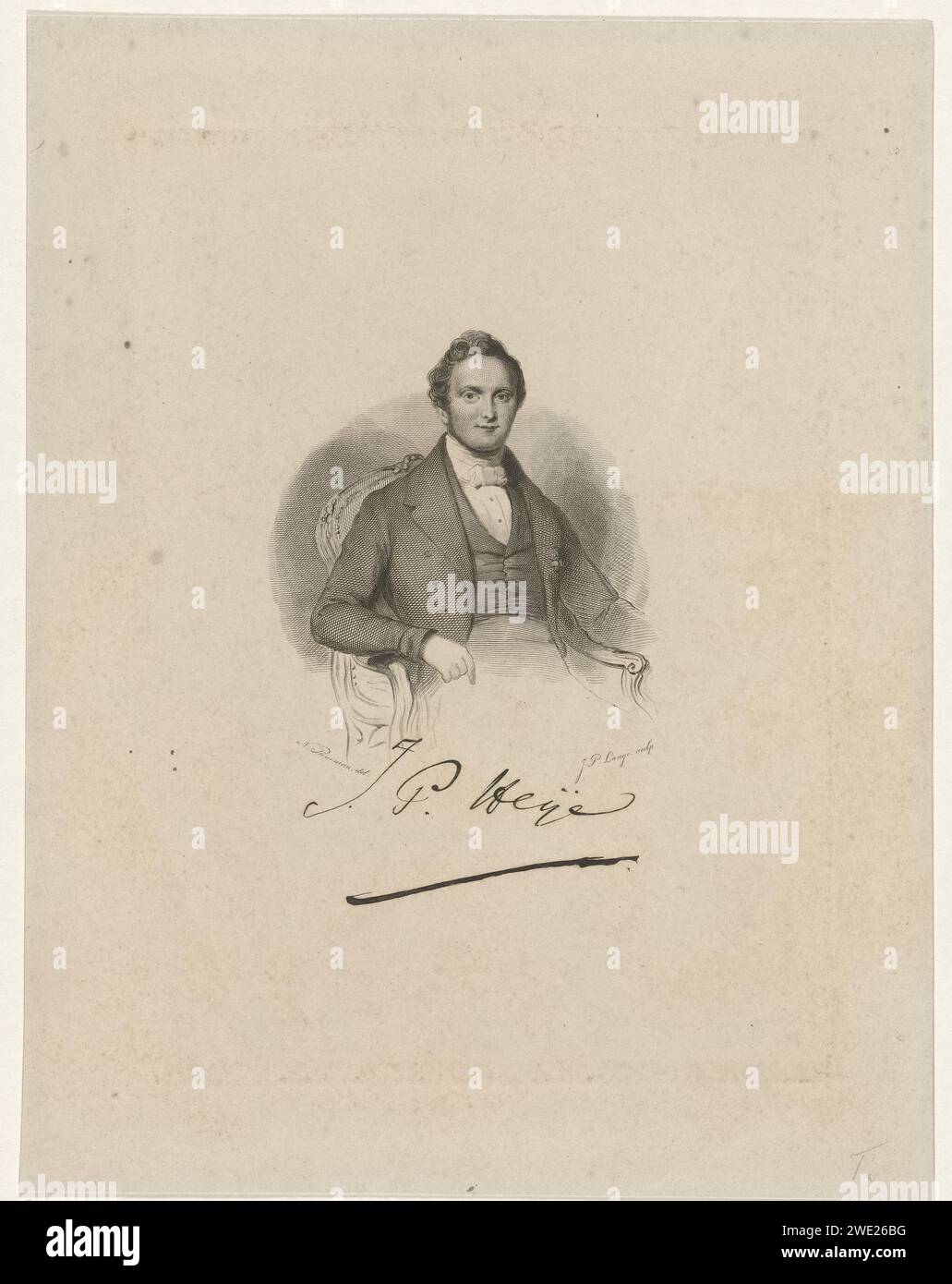 Portrait of Jan Pieter Heije, Johannes Philippus Lange, After Nicolaas ...