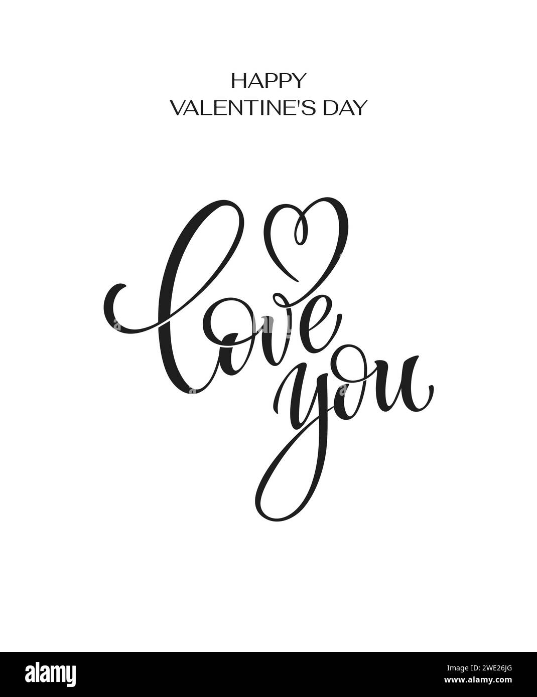 Love lettering. Hand drawn word Love. Modern calligraphy script love ...