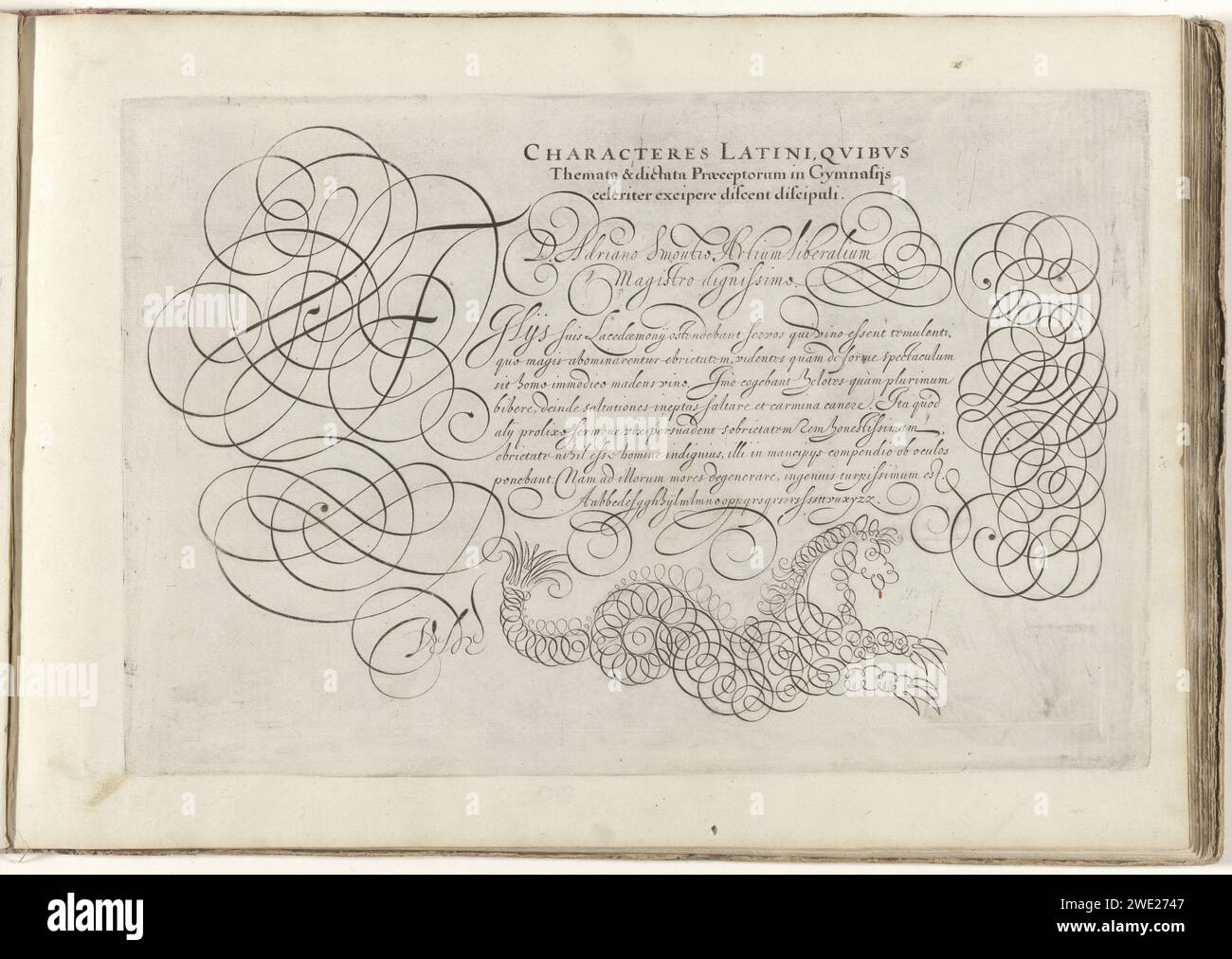 Write example: Characteres Latini (...), Simon Frisius, After Jan van ...
