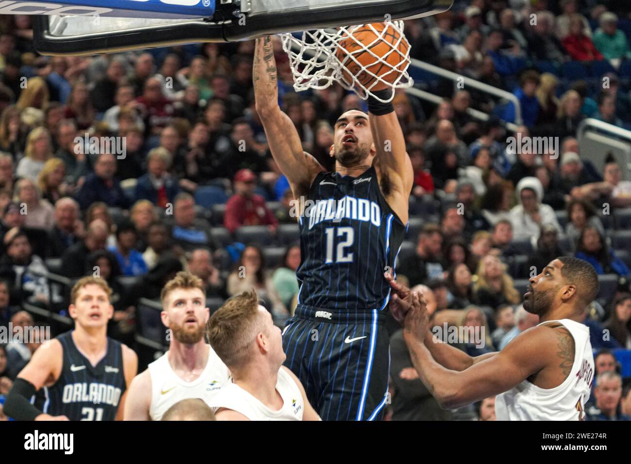 Orlando, Florida, USA, January 22, 2024, Orlando Magic guard Trevelin ...