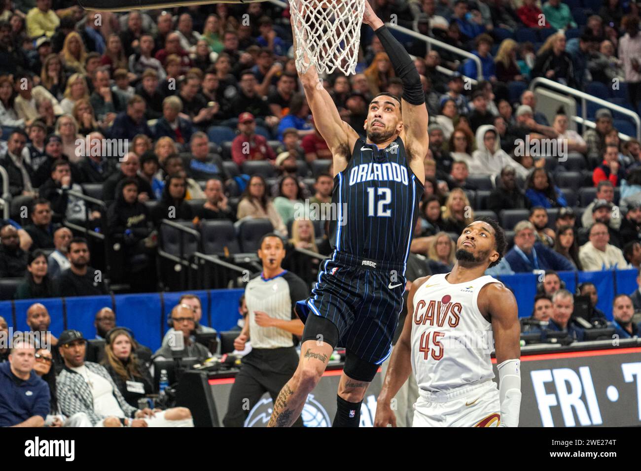 Orlando, Florida, USA, January 22, 2024, Orlando Magic guard Trevelin ...