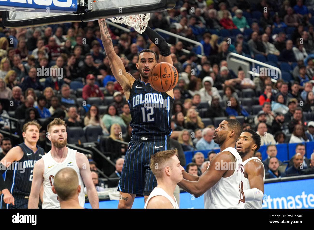 Orlando, Florida, USA, January 22, 2024, Orlando Magic guard Trevelin ...