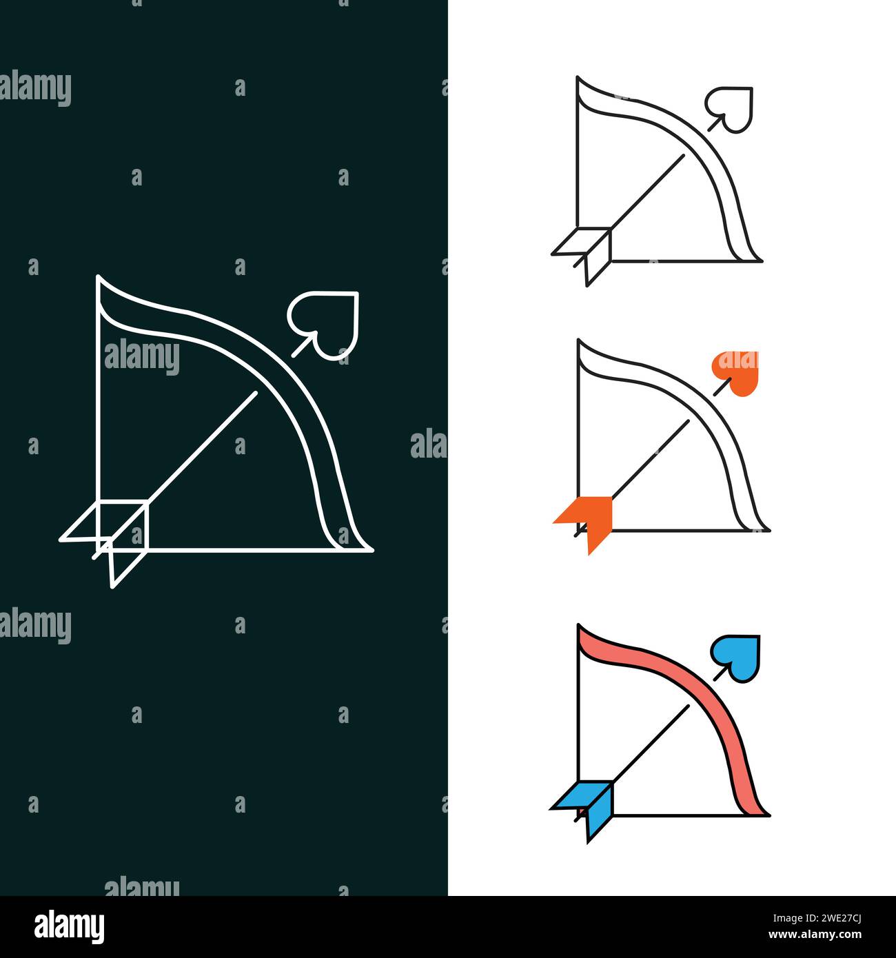 Cupids bow symbols hi-res stock photography and images - Alamy
