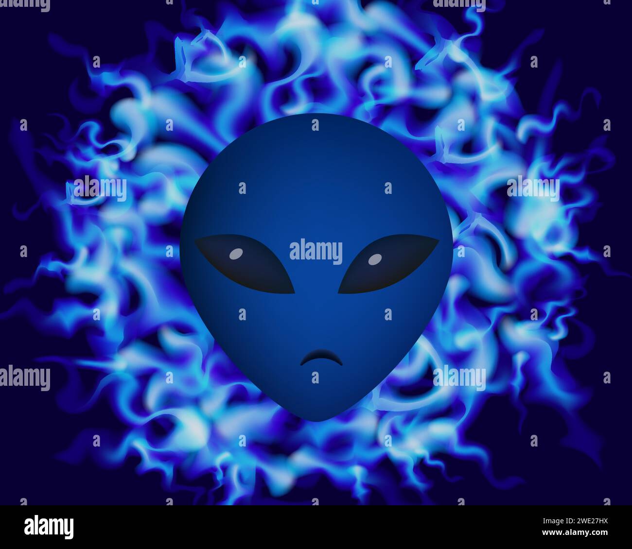Extraterrestrial alien face head hi-res stock photography and images ...