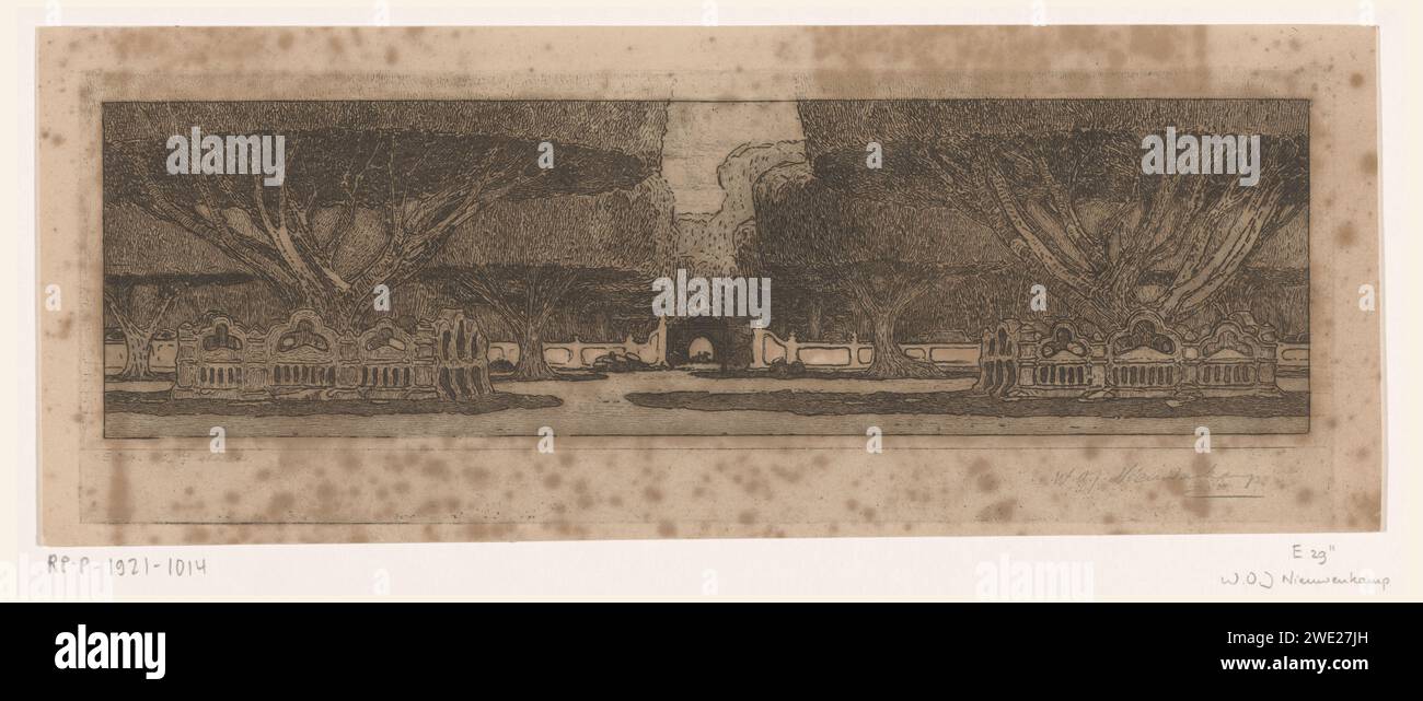 Waringin trees in the garden of the Palace of the Sultan in Jogyakarta ...