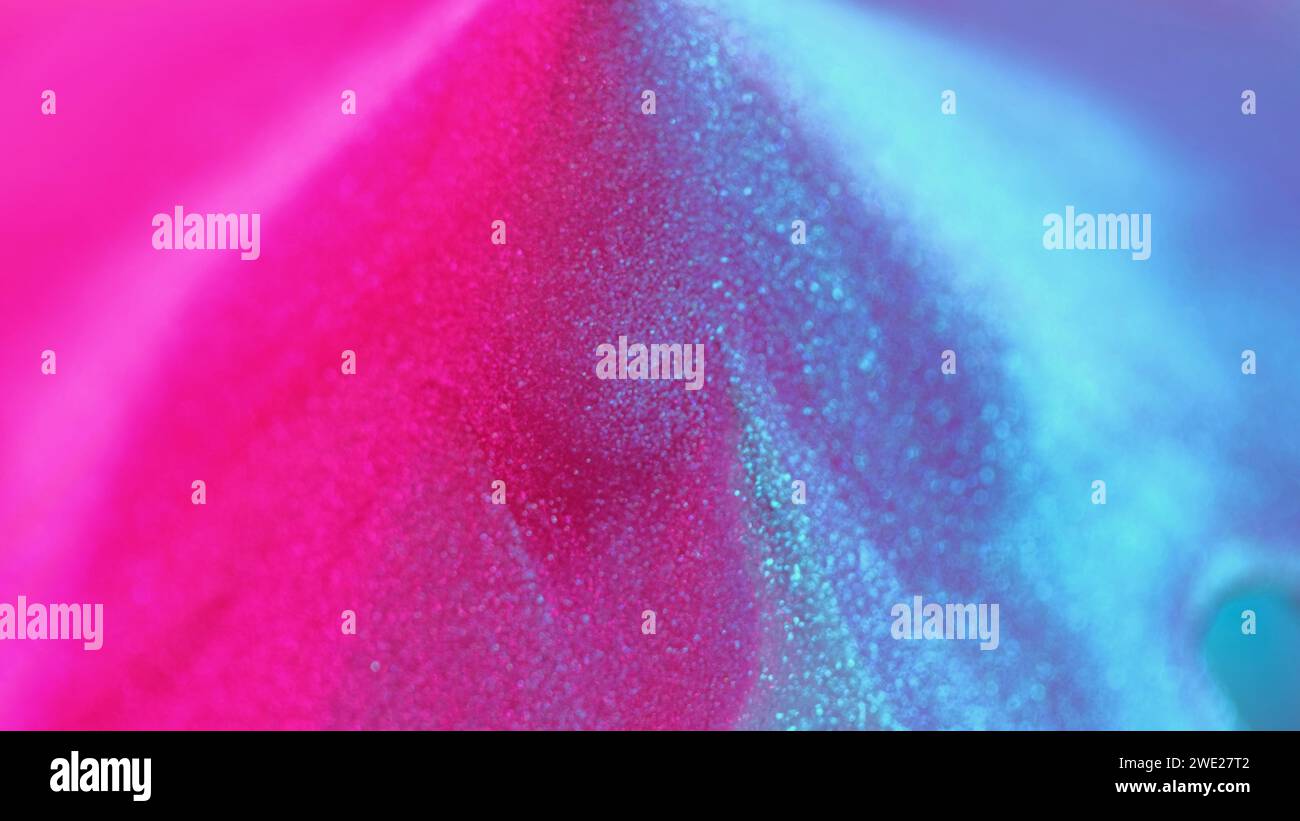 Glitter pyramid paint spill neon ink drip triangle Stock Photo - Alamy