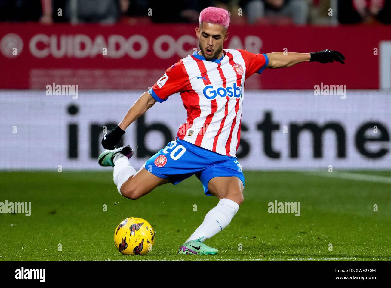 Girona, Spain. 21st Jan, 2024. Yan Couto of Girona FC during the La ...