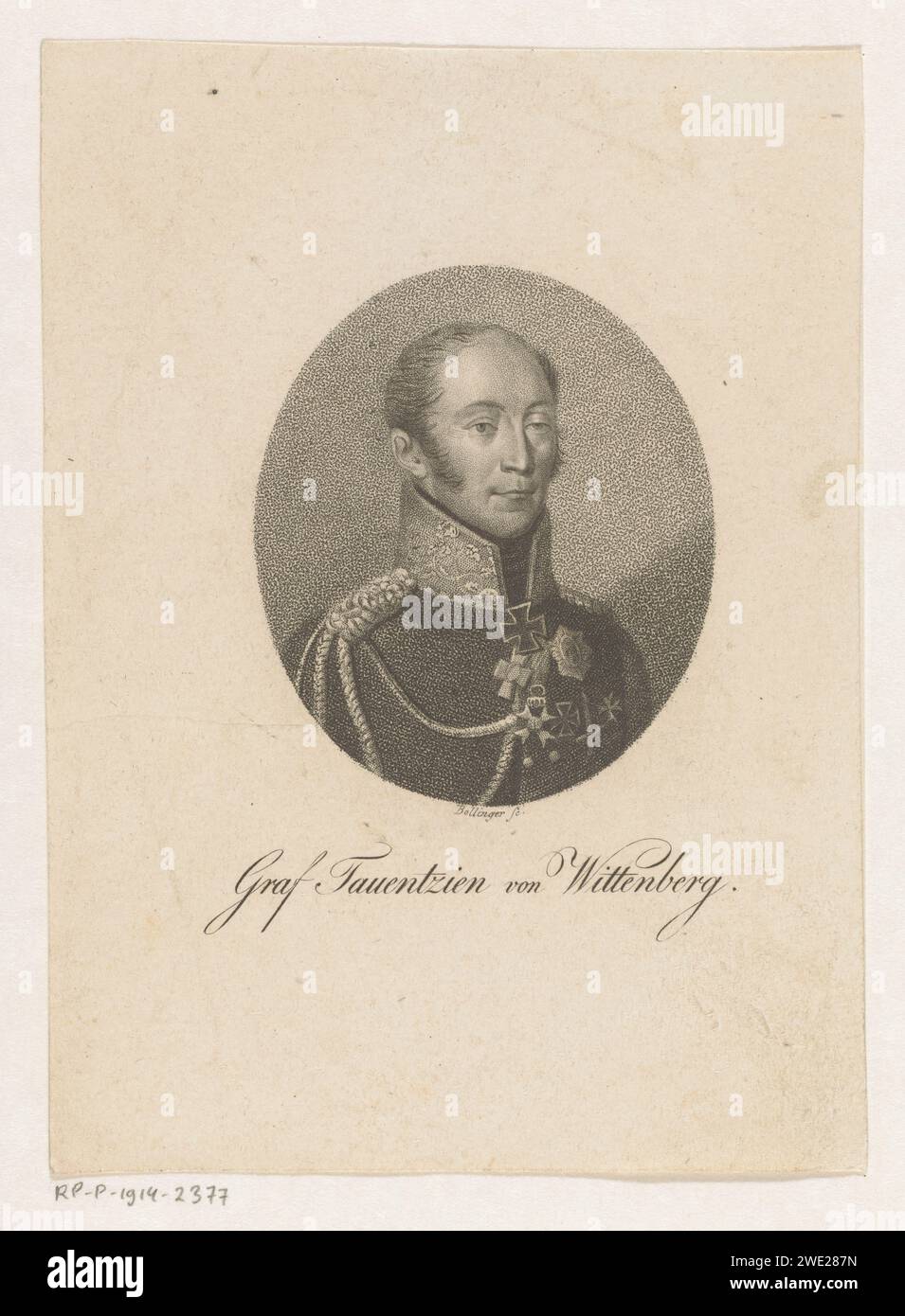 Portrait van Friedrich Bogislav Emanuel, Count Tauentzien von ...
