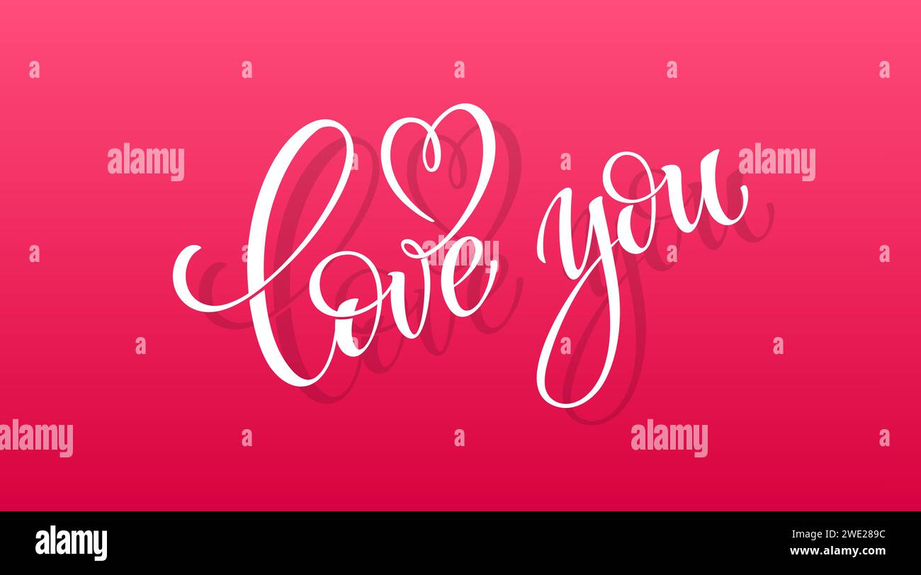 Love lettering. Hand drawn word Love. Modern calligraphy script love ...