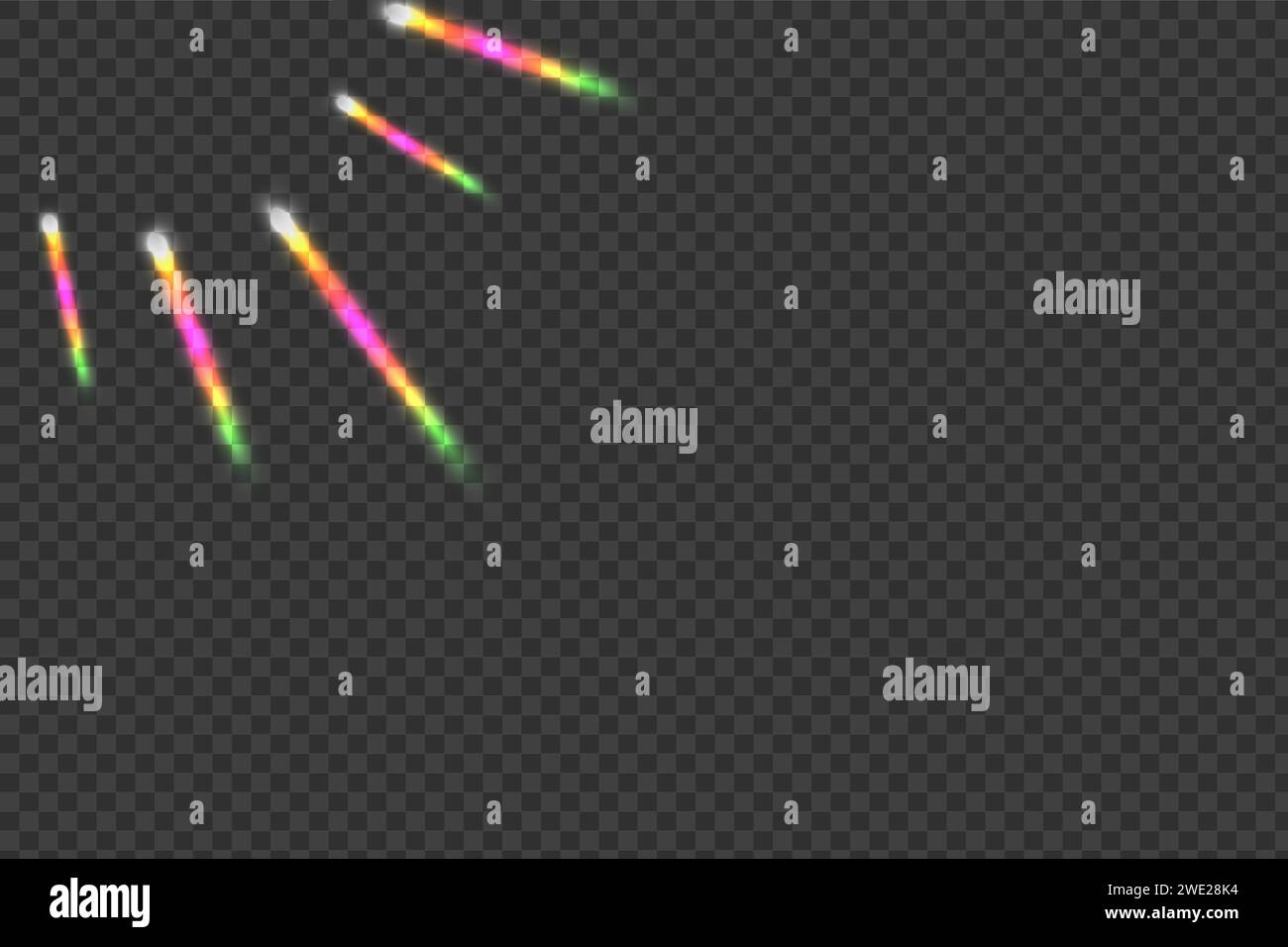 Diffraction white light Stock Vector Images - Alamy