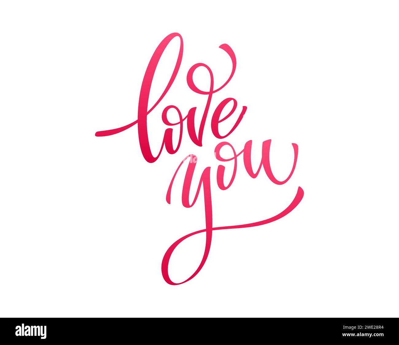 Love lettering. Hand drawn word Love. Modern calligraphy script love ...