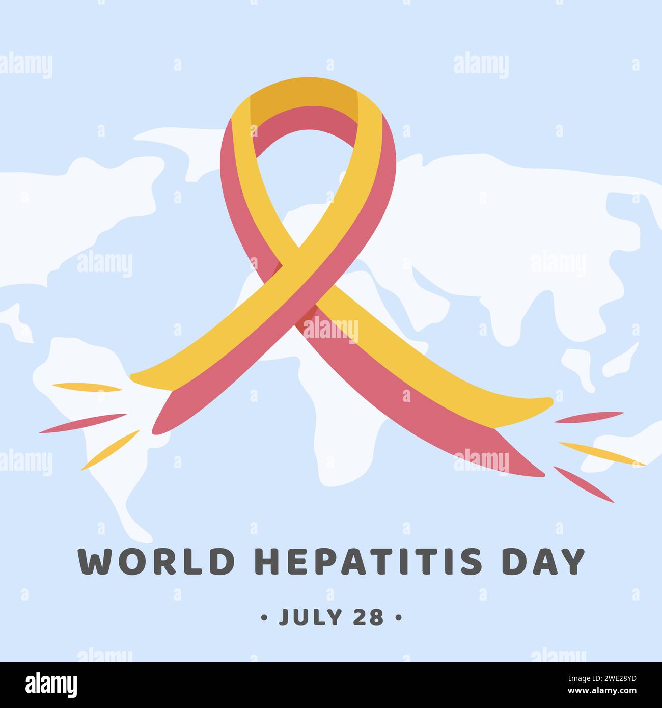 World Hepatitis Day. Square Banner, social media post or social media ...