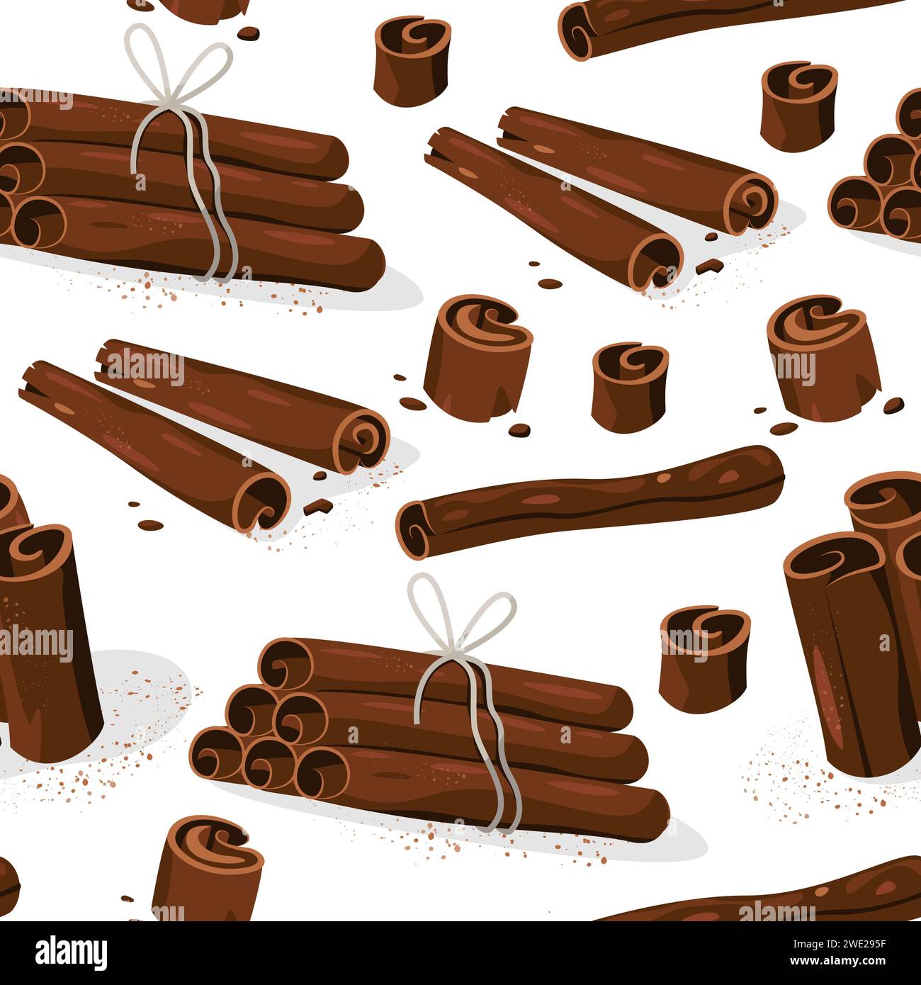 Organic cinnamon bark Stock Vector Images - Alamy