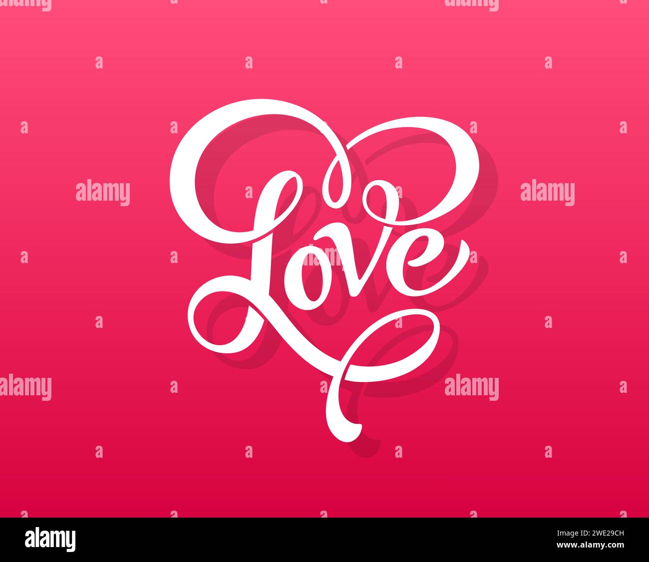 Love lettering. Hand drawn word Love. Modern calligraphy script love ...