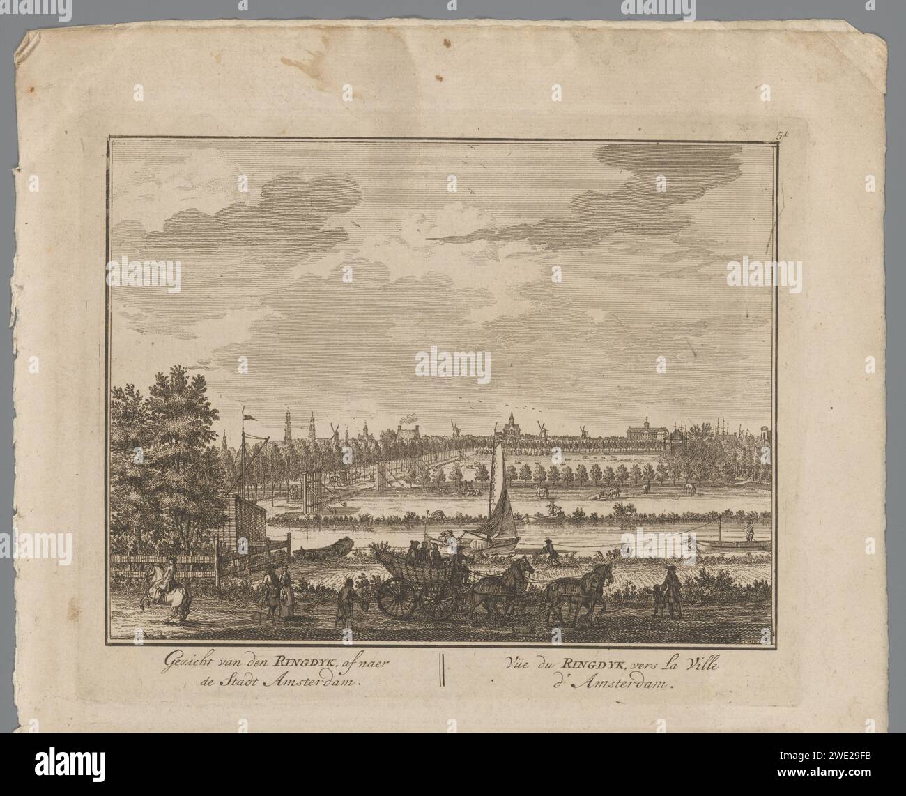 Faces on the Ringdijk near Amsterdam and the country estate of Esaie ...