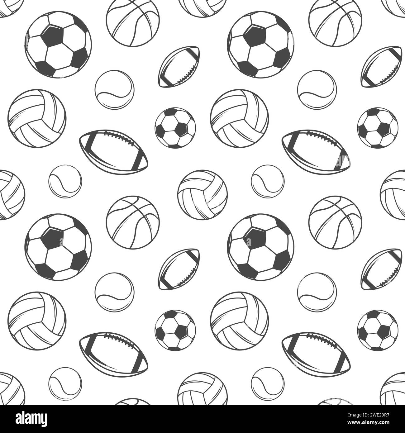 Seamless volleyball balls hi-res stock photography and images - Alamy