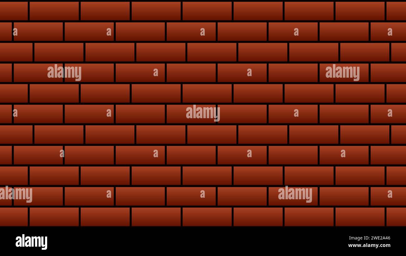 Illustration of red brick wall background Stock Vector Image & Art - Alamy