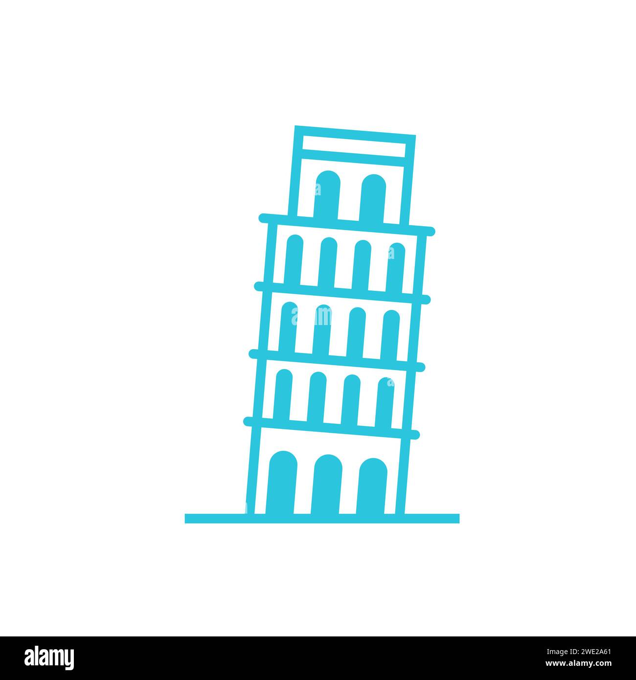 Leaning tower of pisa vector vectors hi-res stock photography and ...