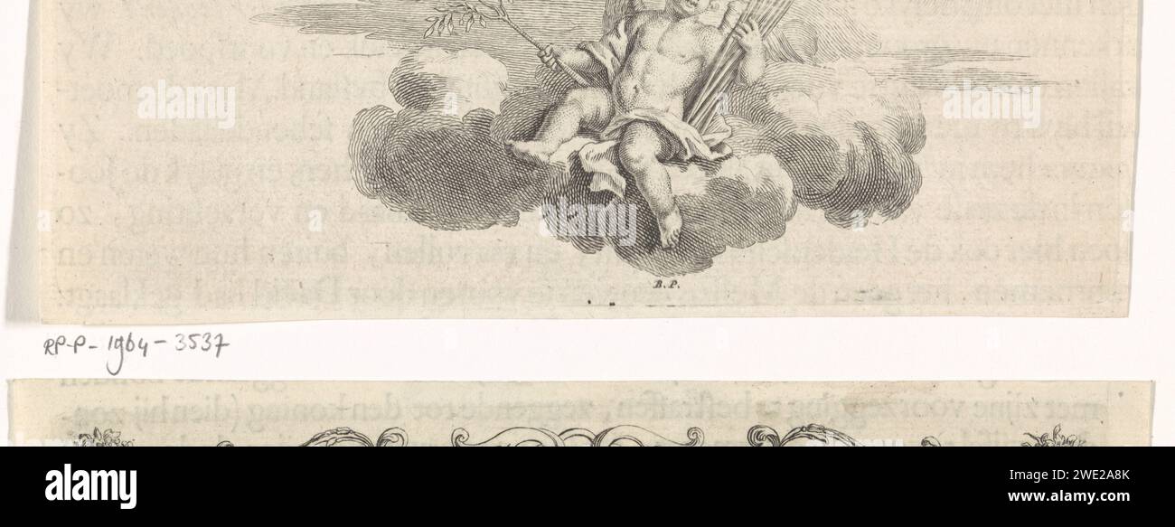 Angel with the flowering staff of Aaron, Bernard Picart, 1683 - 1733 ...